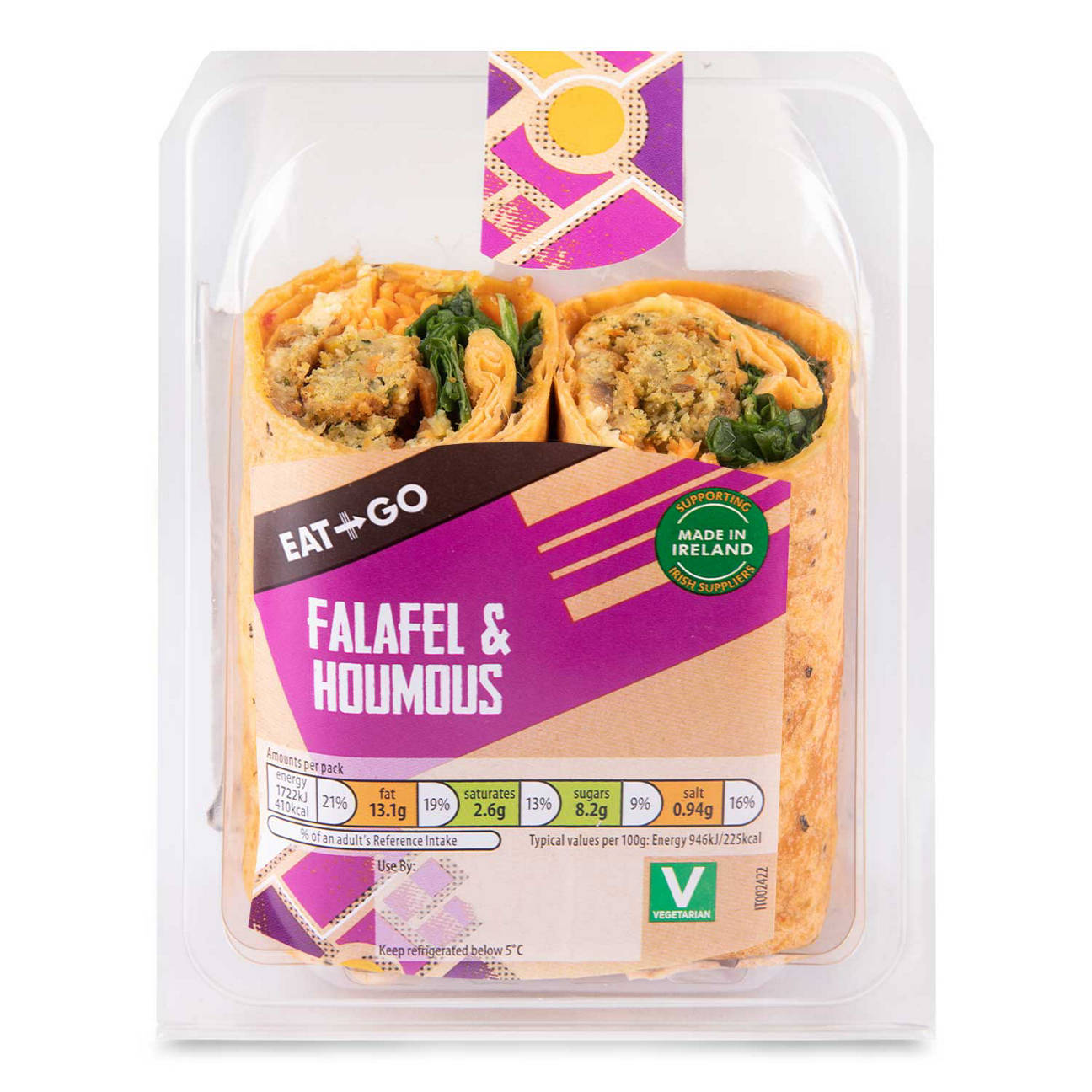 Falafel & Houmous Wrap | ALDI IE